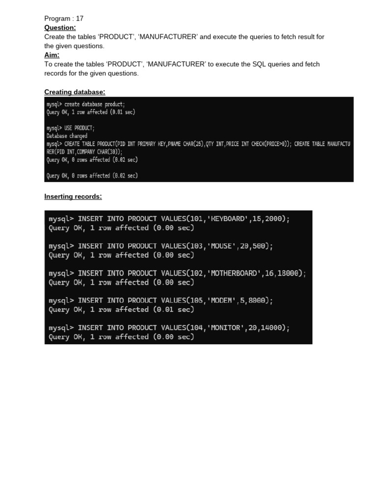 17.Practical Program | PDF