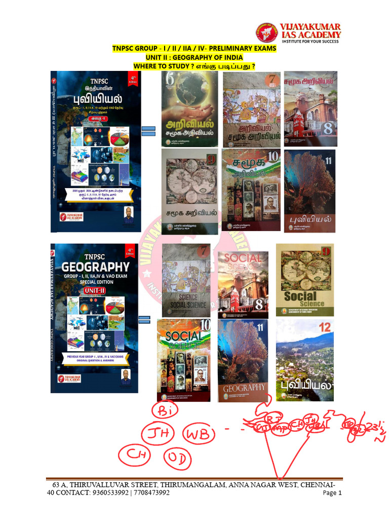 TNPSC - Unit 2 - Geography - Where To Study | PDF