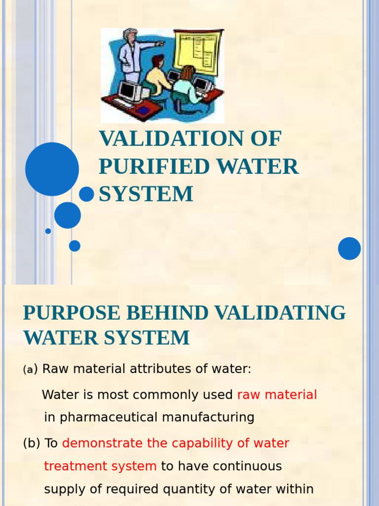 Purified Water System Validation Guide | PDF | Verification And ...