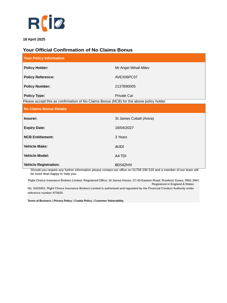 NCB Proof Eia | PDF