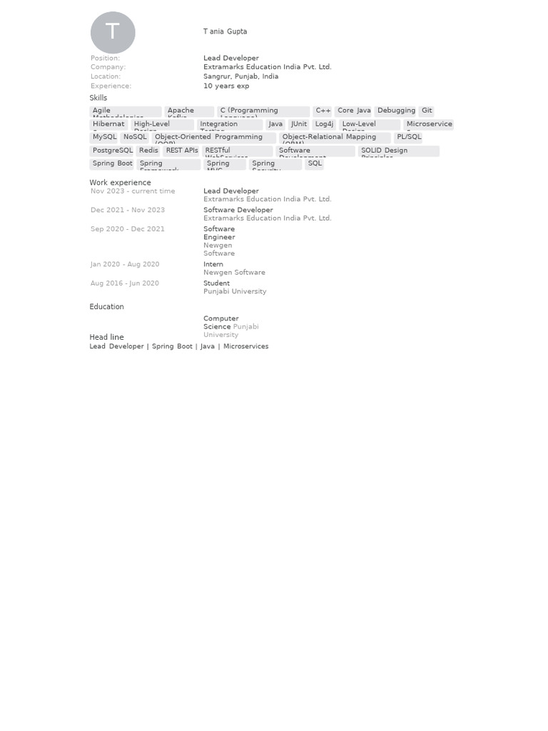 Tania Gupta | PDF