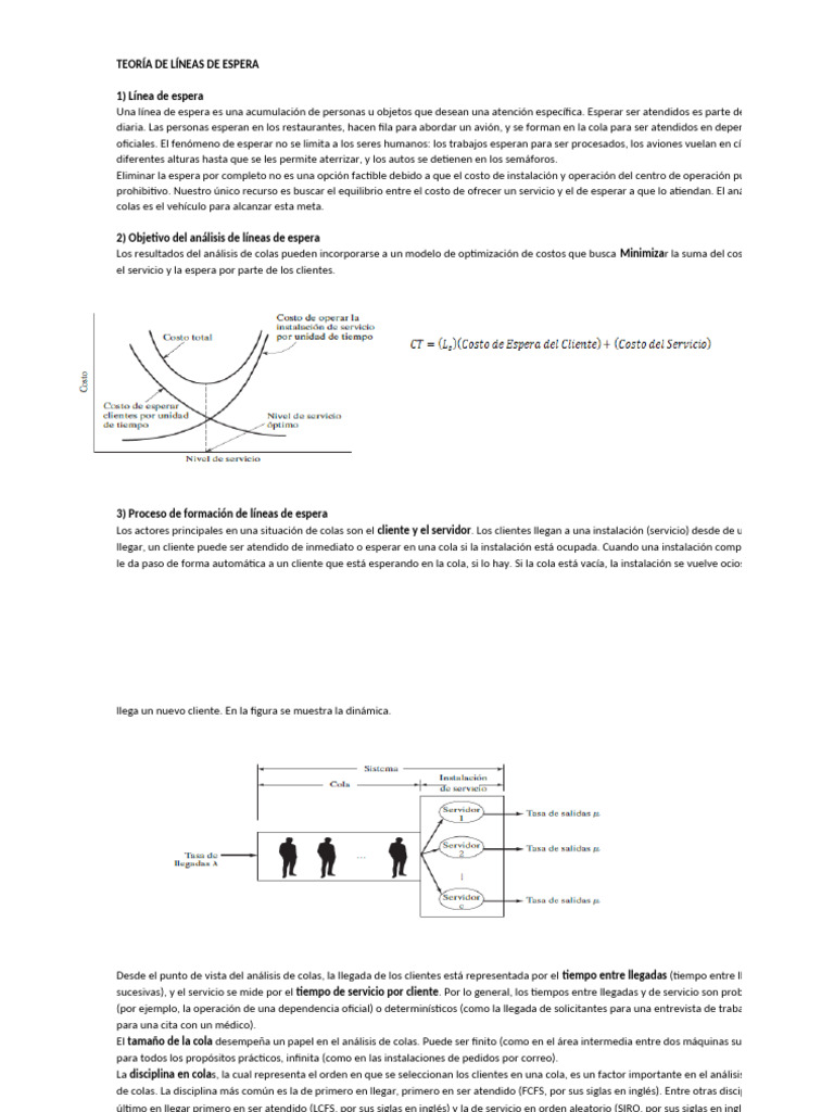 Teoría de Colas Practica (1) (1) | PDF | Matemáticas | Matemáticas ...