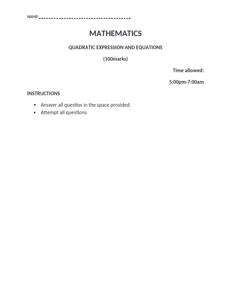 Mathematics | PDF