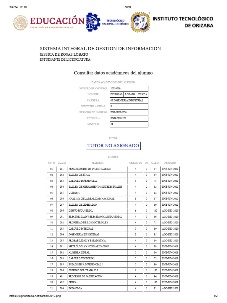 Cardex de Estudio | PDF