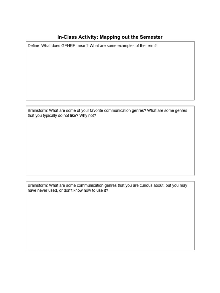 Mapping Out the Semester: Developing Project Plans (R) | PDF
