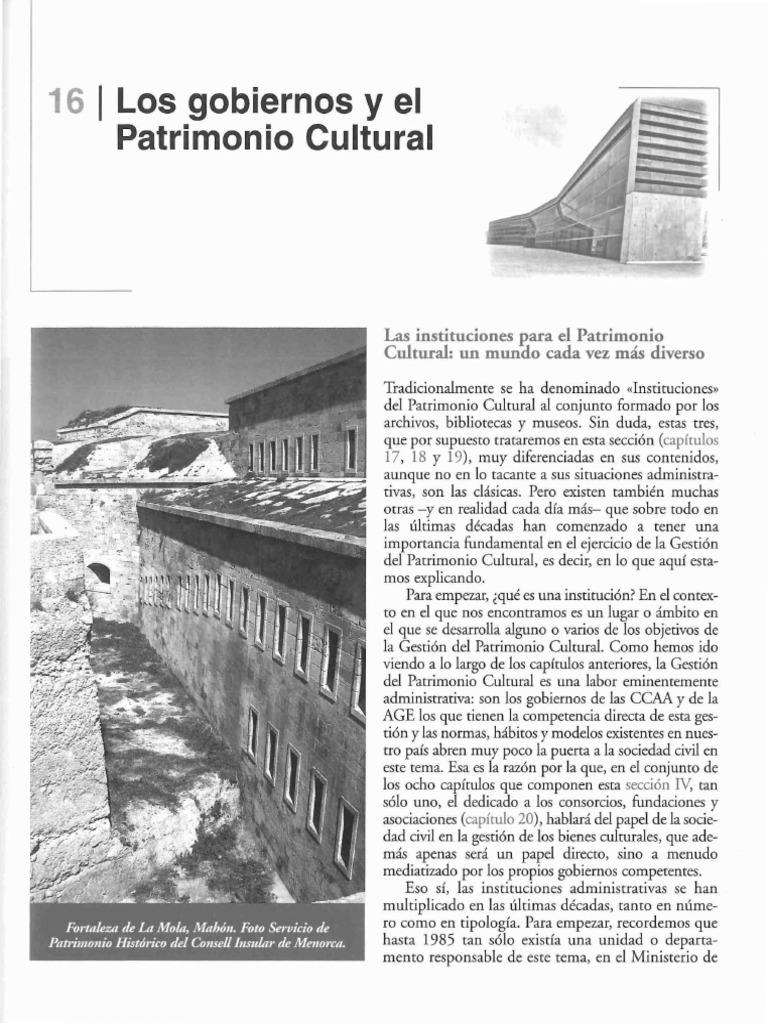 Querol, María Ángeles (2010) Los Gobiernos y El Patrimonio Cultural ...