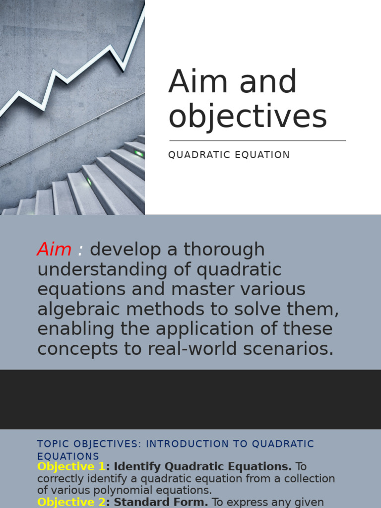 Aim and Objectives | PDF