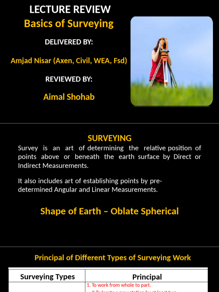 Basics of Surveying Techniques Explained | PDF | Surveying ...