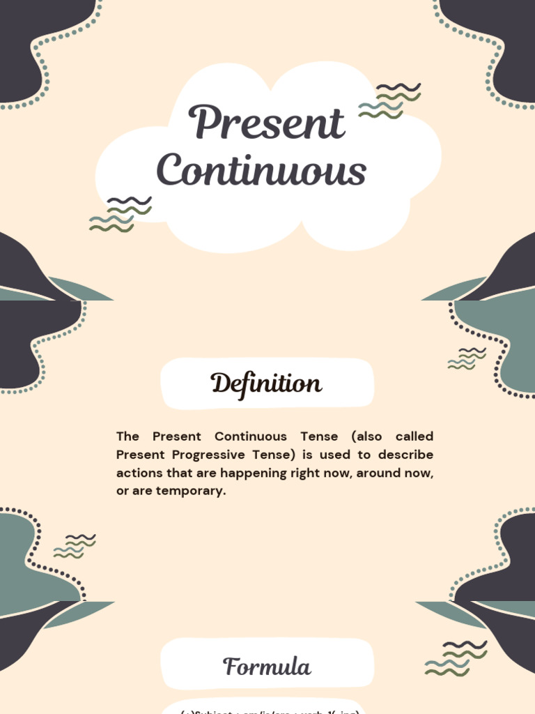 Present Continuous | PDF