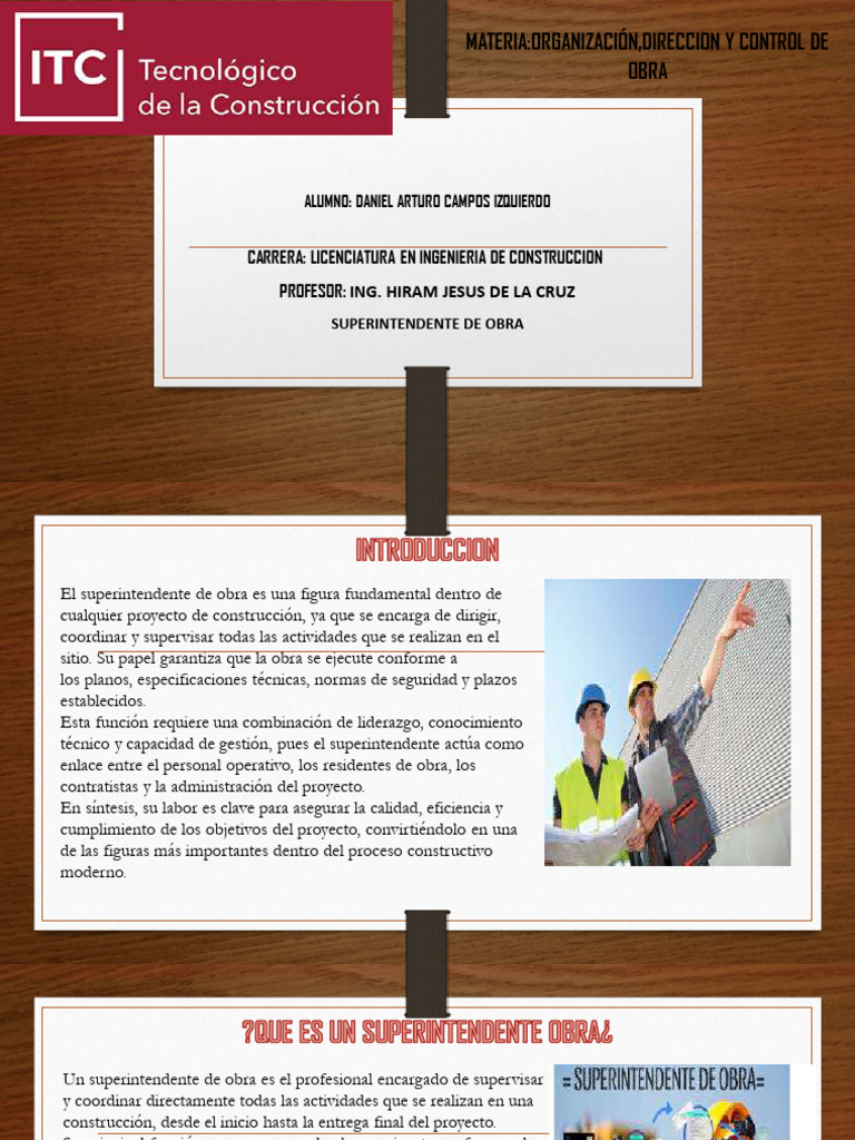 Superintendente de obra | PDF | Presupuesto