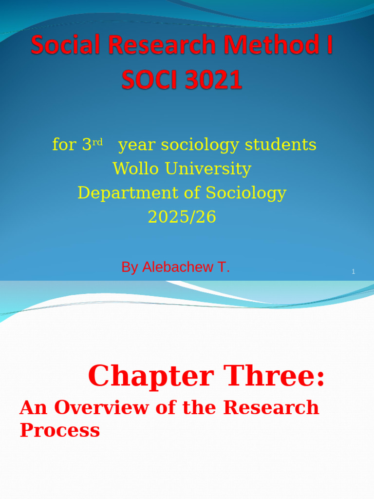 Research Process for Sociology Students | PDF | Methodology | Data