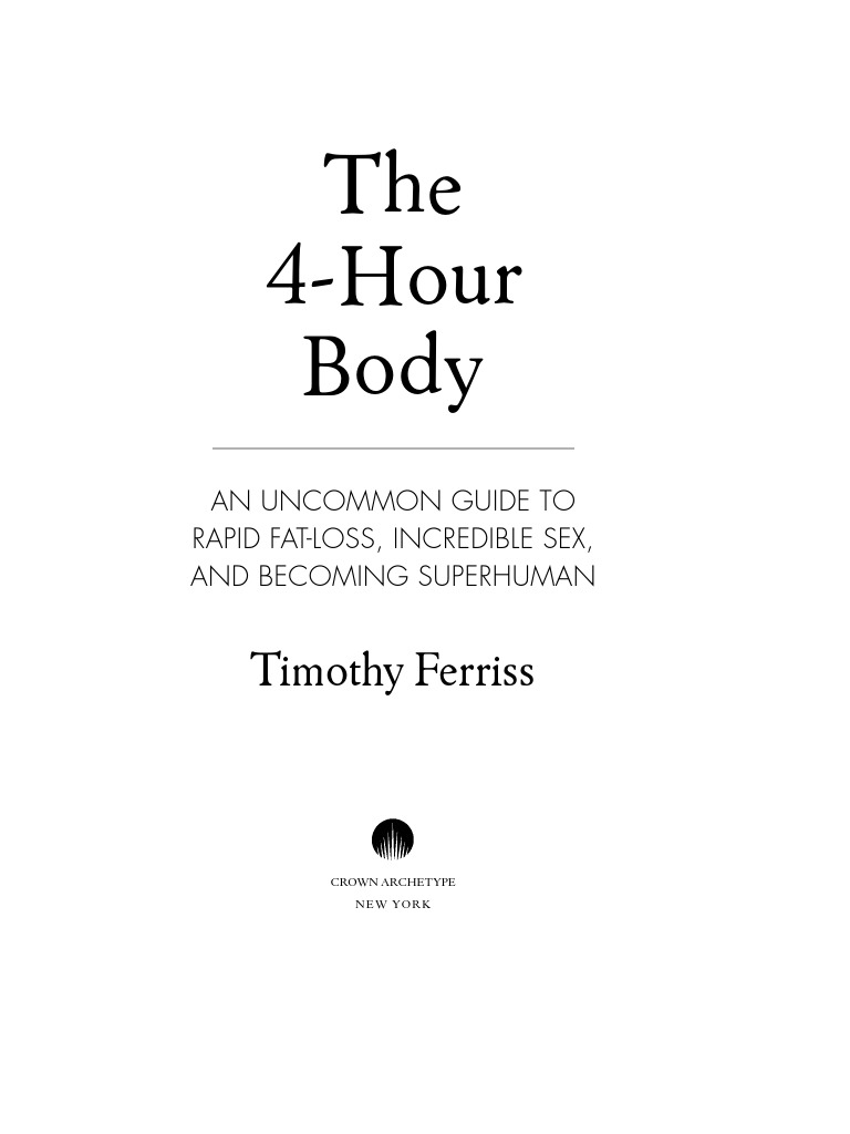 4-Hour Body Cheat Sheet - 15 Minute Female Orgasm | PDF