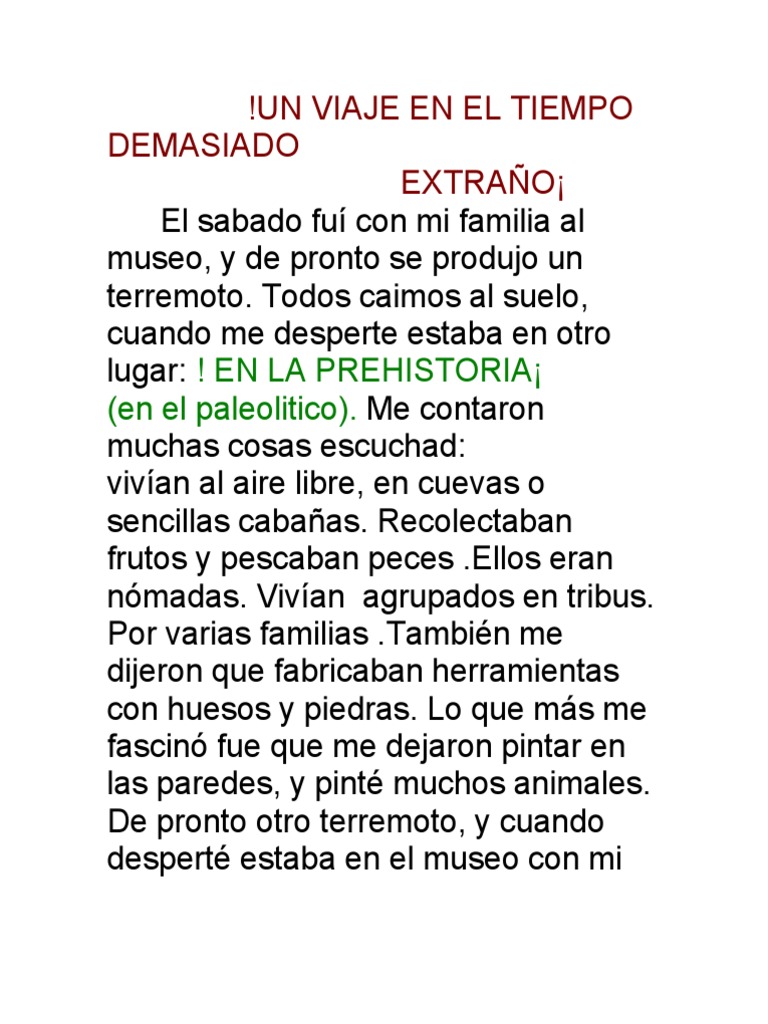 Viaje en El Tiempo | PDF