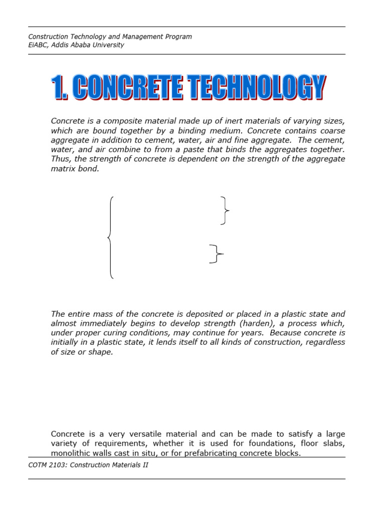 Nahusenay Construction Material PDF | PDF | Concrete | Prestressed Concrete