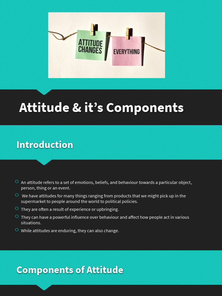 Understanding Attitude Components | PDF | Attitude (Psychology ...