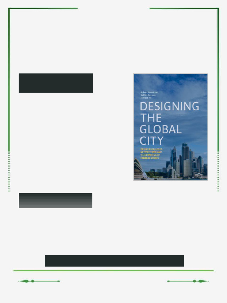 Designing the Global City: Design Excellence, Competitions and the ...