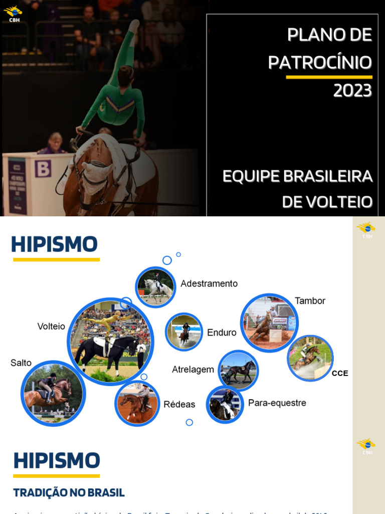 Patrocínio para Equipe Brasileira de Volteio | PDF | Hipismo
