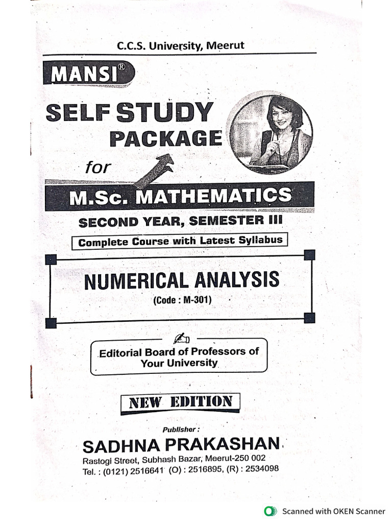 Numerical Analysis Model | PDF