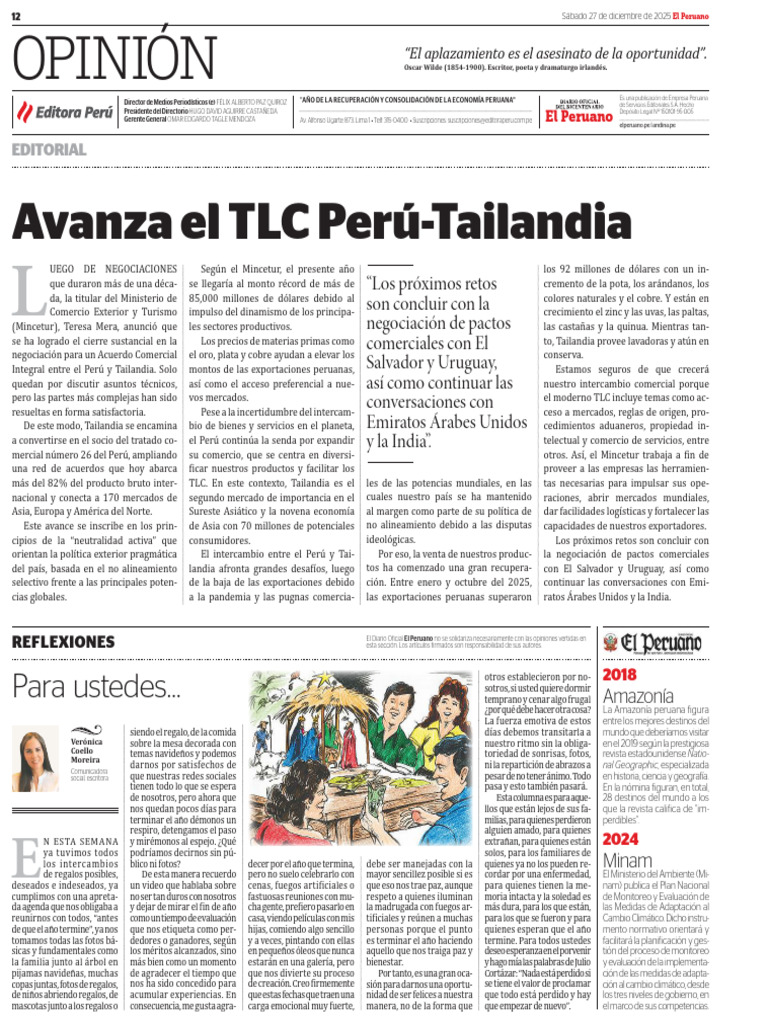 TLC Perú - Tailnadia 2025 | PDF | Perú | Economias