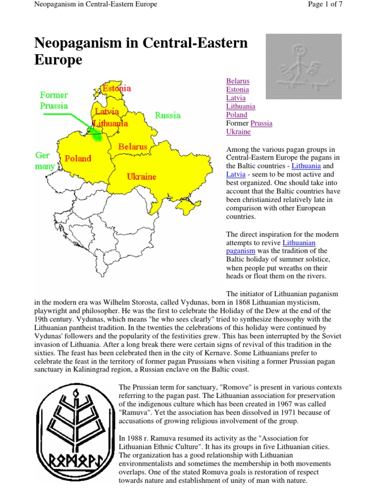 Baltic Neopaganism Revival Efforts | PDF | Modern Paganism | Lithuania