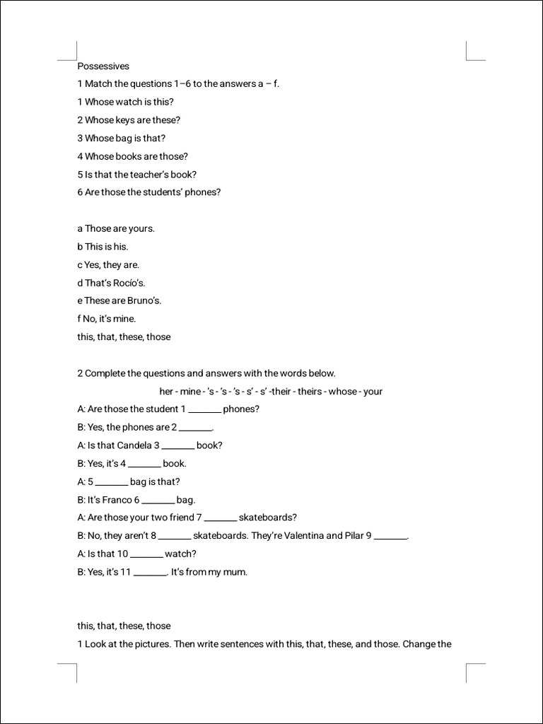 Extra Practice Unit 3 Together Starter | PDF