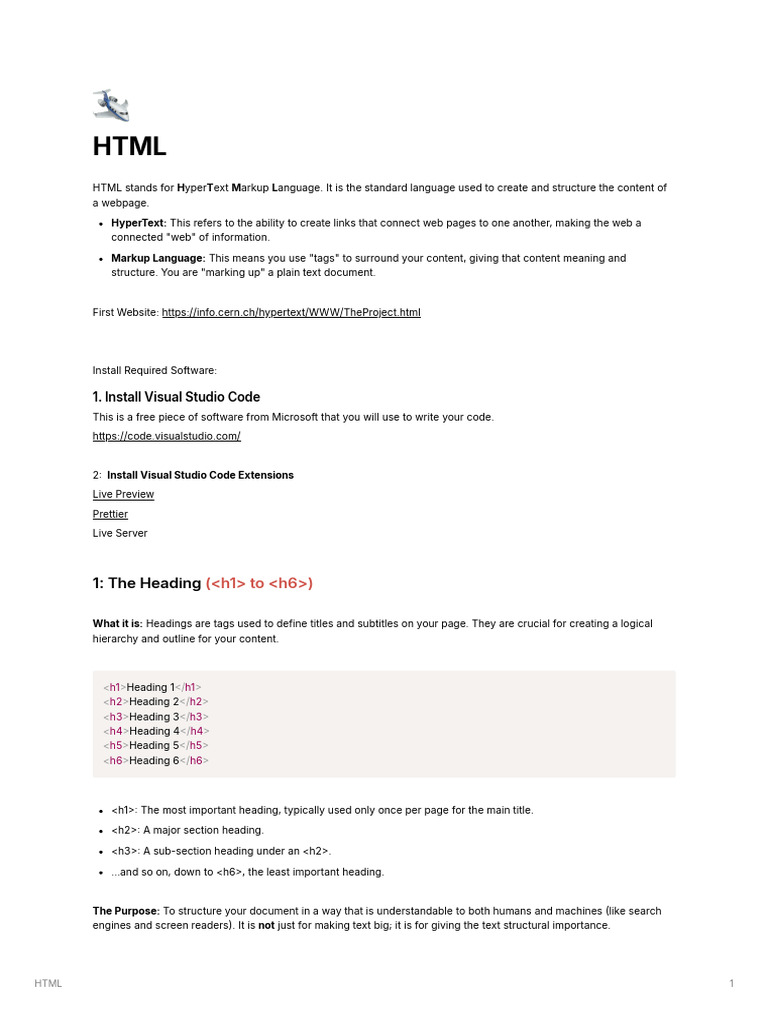 html_css_material | PDF | Html Element | Html