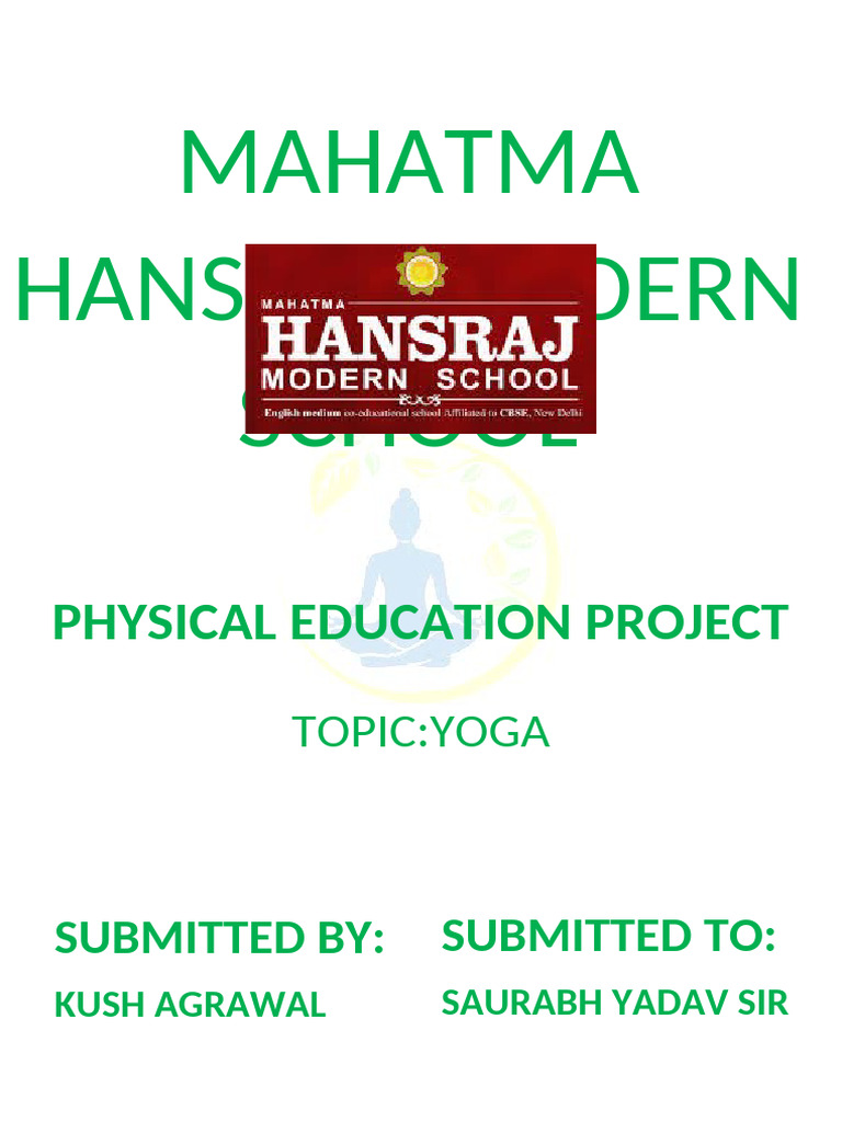 Physical Education Front Page | PDF