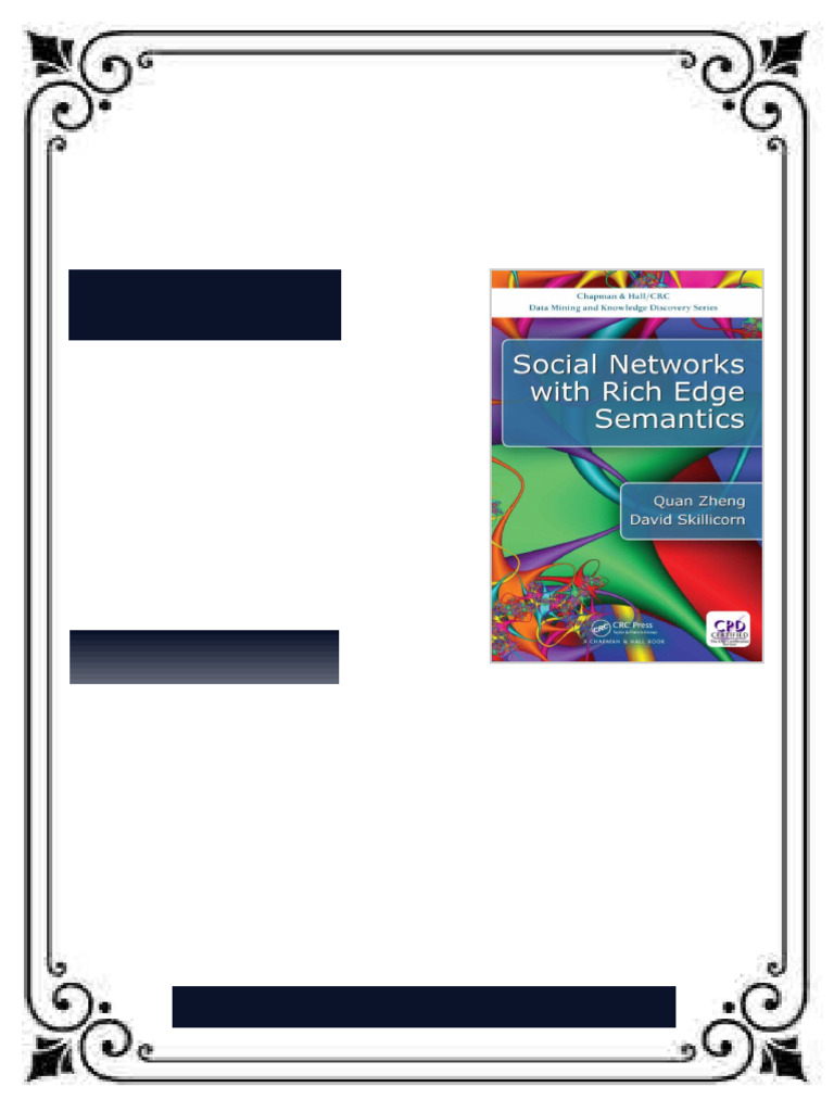 Social Networks With Rich Edge Semantics 1st Edition Quan Zheng Ebook ...