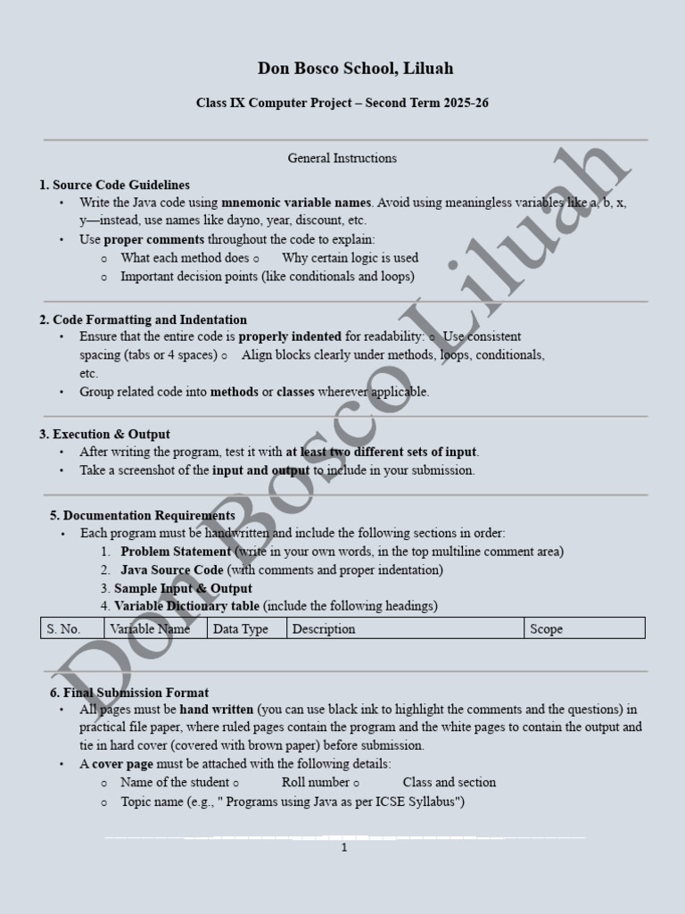 Class_9_CompProj_2ndTerm25_26-compressed | PDF | Computer Program | Programming