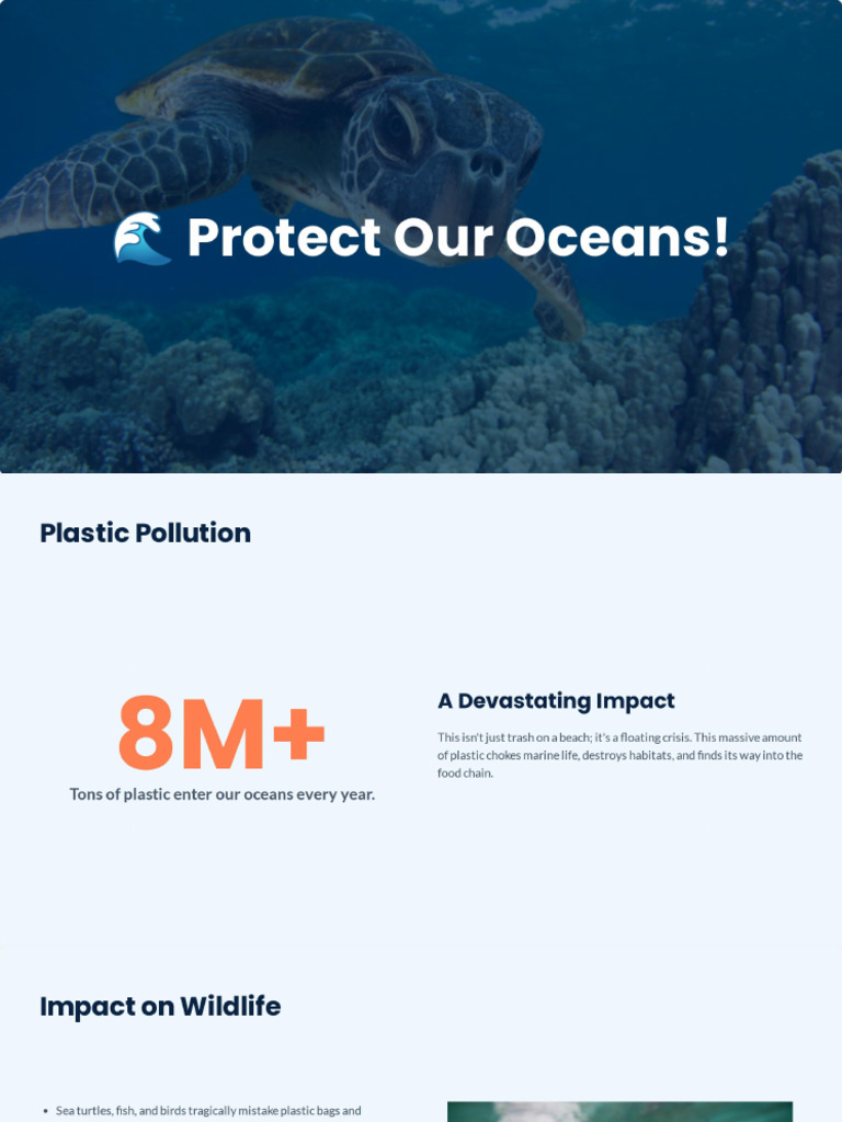 Protect Our Oceans | PDF