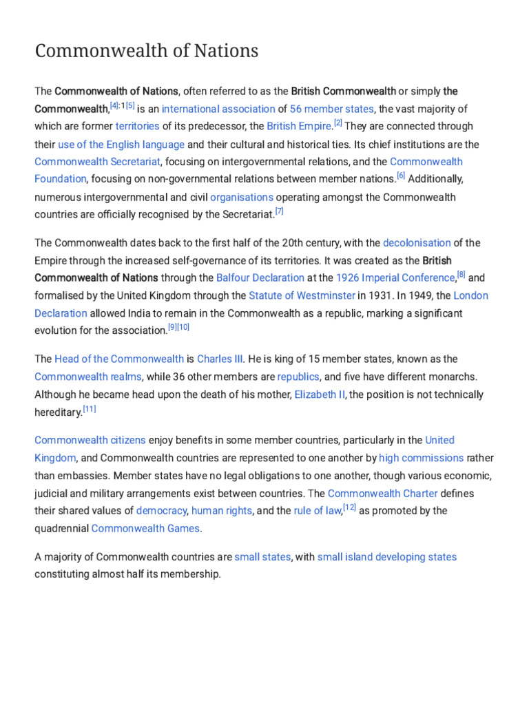 A4 | PDF | Commonwealth Of Nations | Dominion