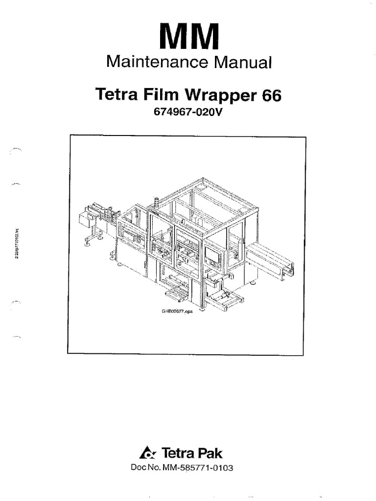 Maintenance Manual MM Tetra Pak Tetra A3 Speed Flex 500 Filler Machine ...