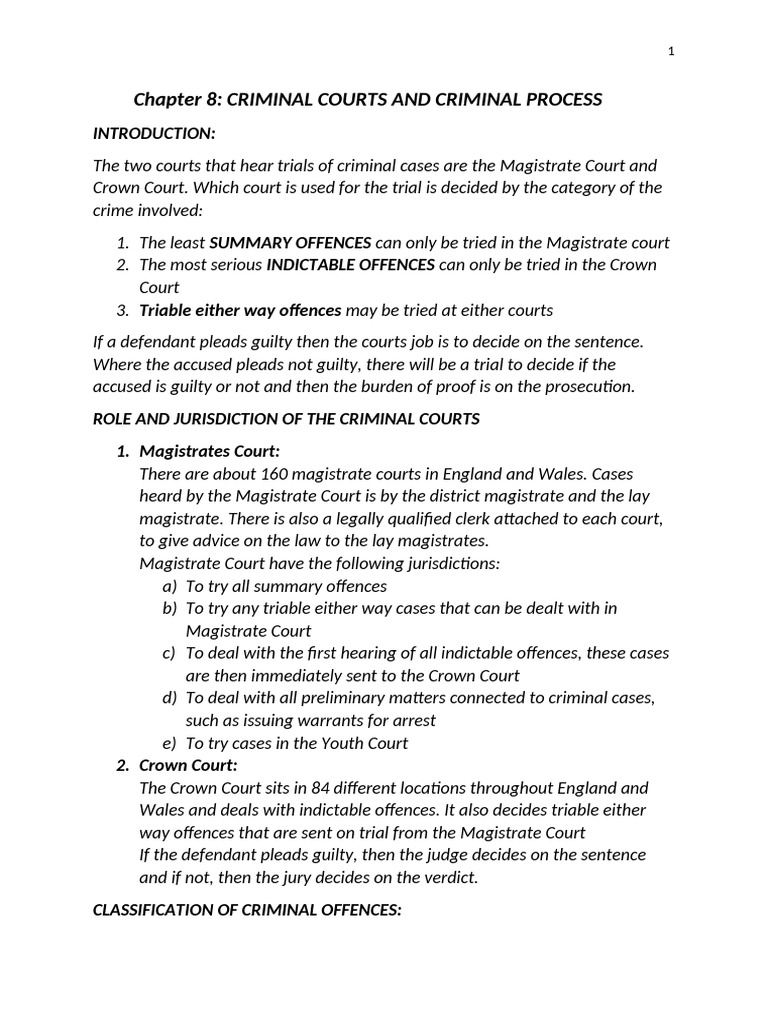 Criminal Courts: Roles & Processes Explained | PDF | Bail | Acquittal