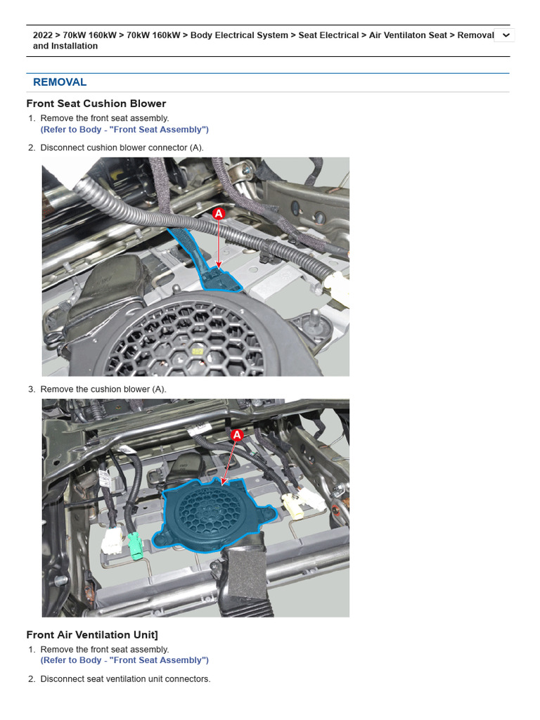 Air Ventilaton Seat | PDF