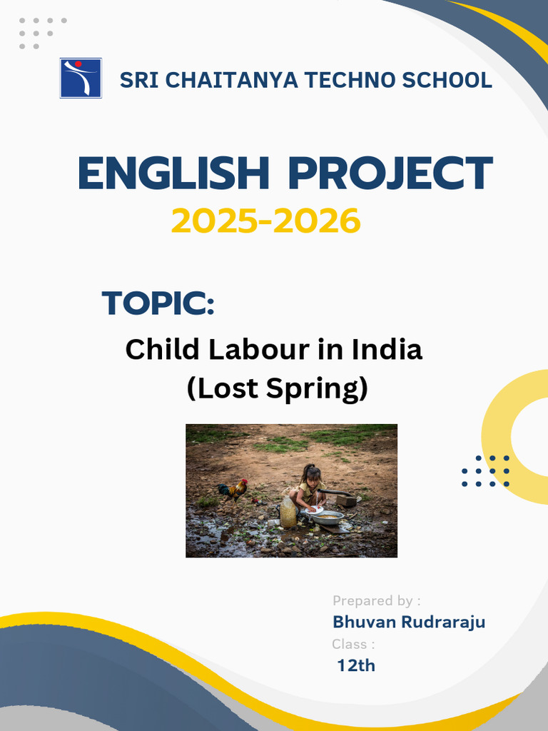 Blue and Yellow Modern Project Proposal Cover A4 | PDF