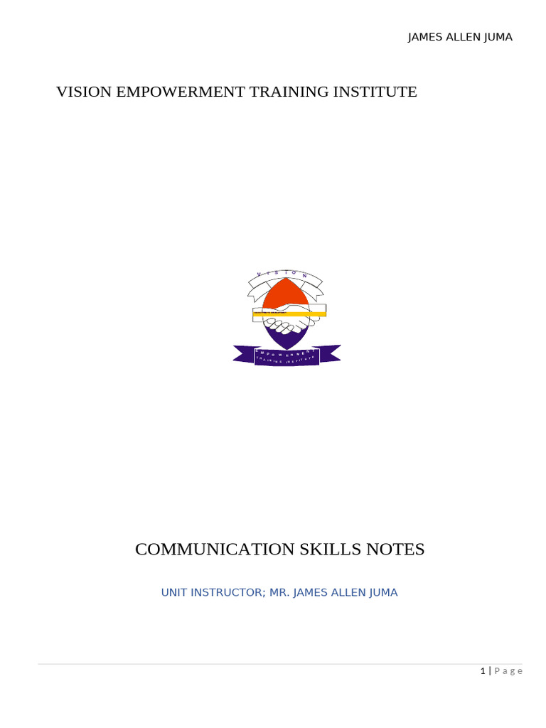 Comm Skills Notes | PDF | Communication | Experience