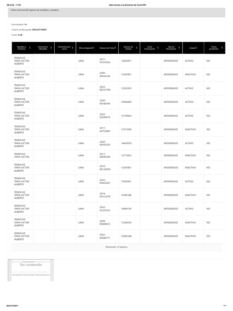 Mandatos y Poderes Vatt | PDF | Autenticación | Control de acceso