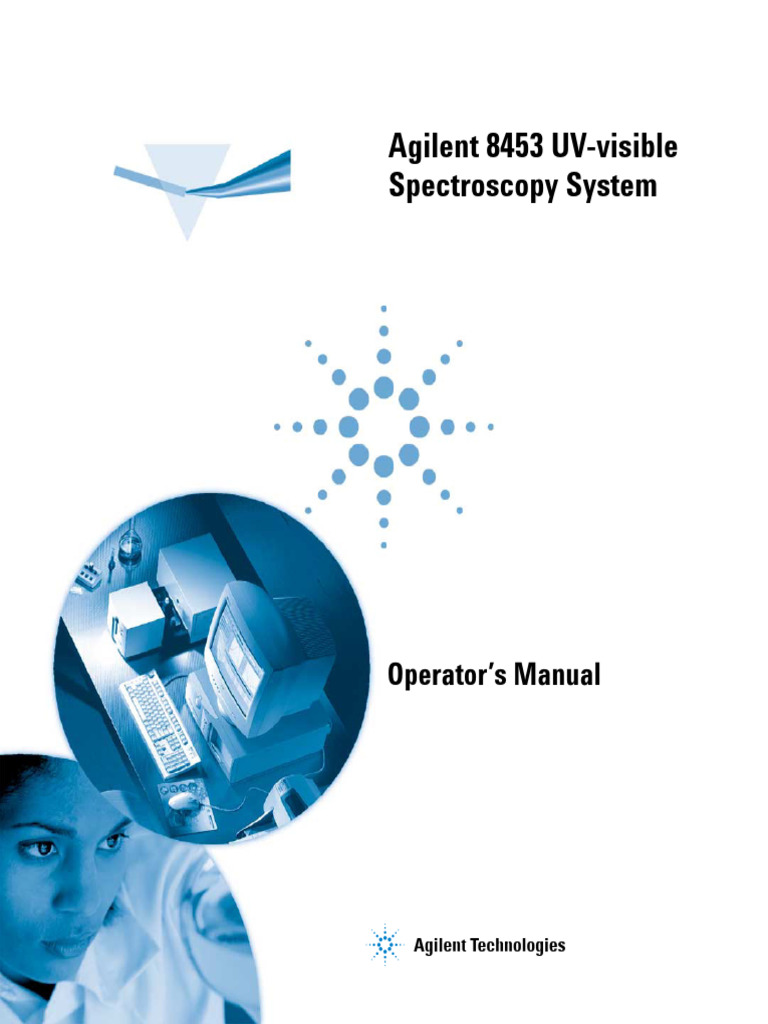 Agilent 8453 UV-Vis Spectroscopy Manual | PDF | Ultraviolet–Visible ...