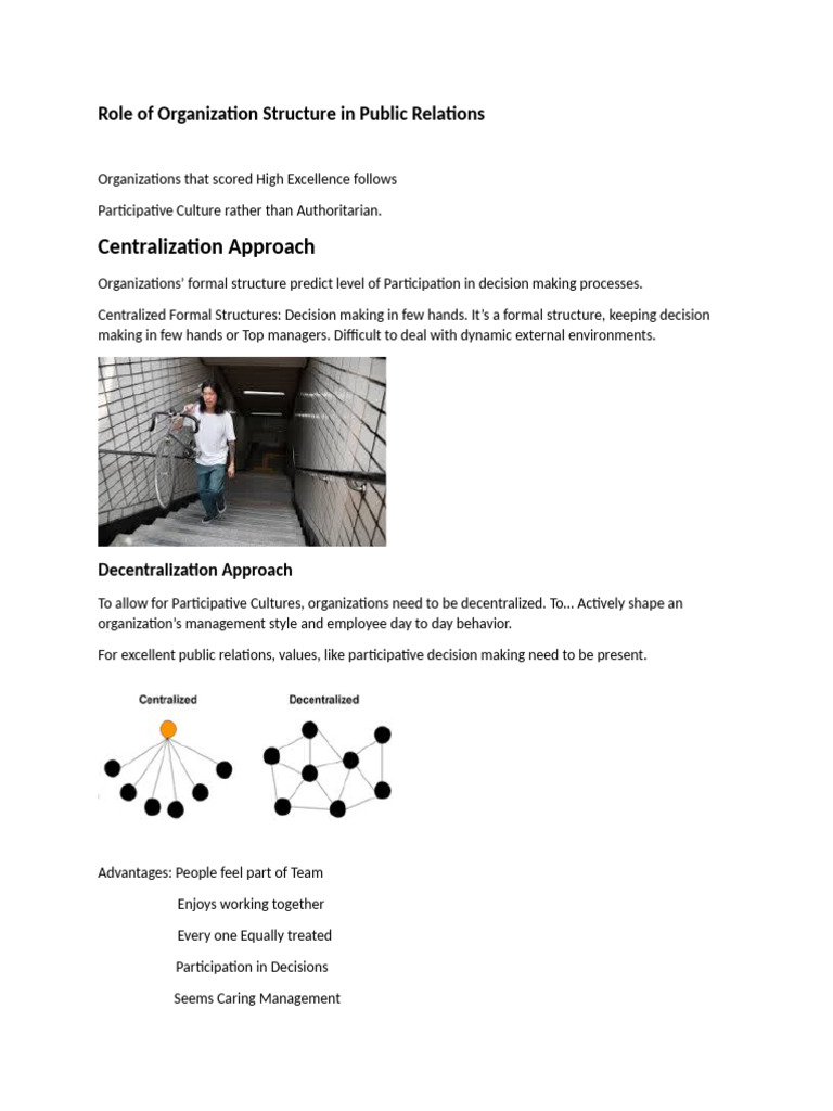 Impact of Organization Structure on PR | PDF