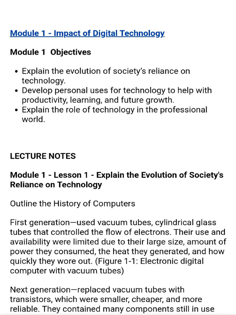 EUC1501 Modules 1-3 | PDF