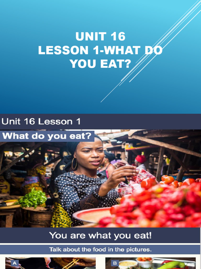 Unit 16-Lesson 1 | PDF