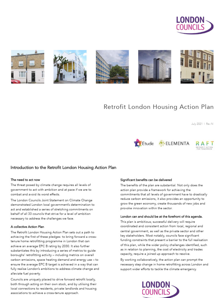 London Housing Retrofit Action Plan | PDF | Climate Change | Climate ...