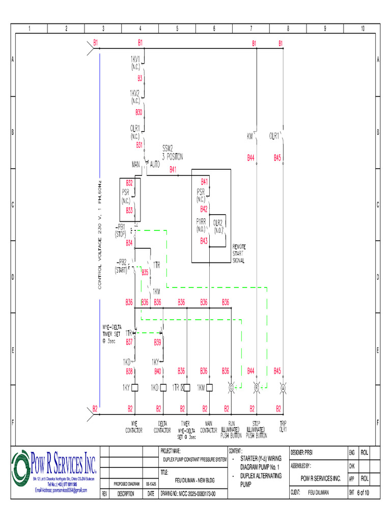 06-22-25 VFD With by Pass - Other Design - VFD Interlock | PDF