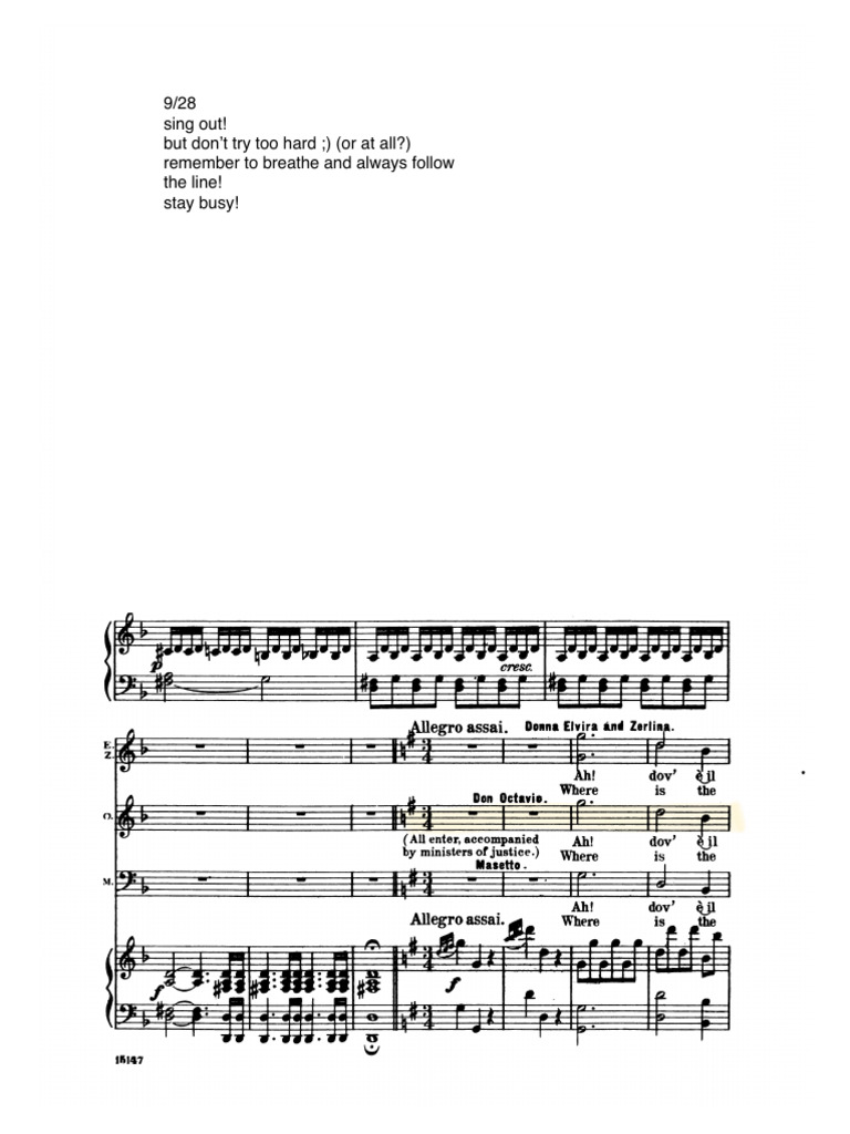 Hunter, J. - "Ah, Dove Il Perfido" (Schirmer, Don Giovanni) | PDF