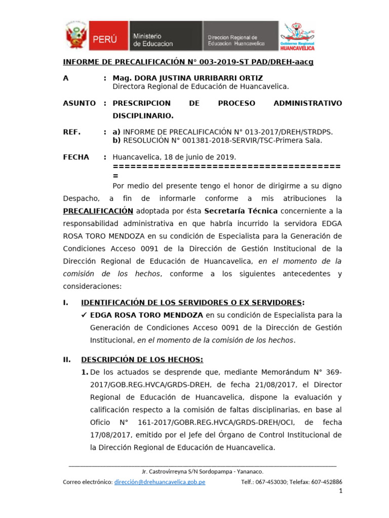 3 - PRESCRIPCION - EDGA ROSA TORO MENDOZA | PDF | Regulación | Estatuto ...