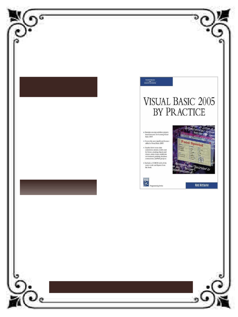 Visual Basic 2005 By Practice Programming Series 1st Edition Mike Mostafavi ebook early preview ...