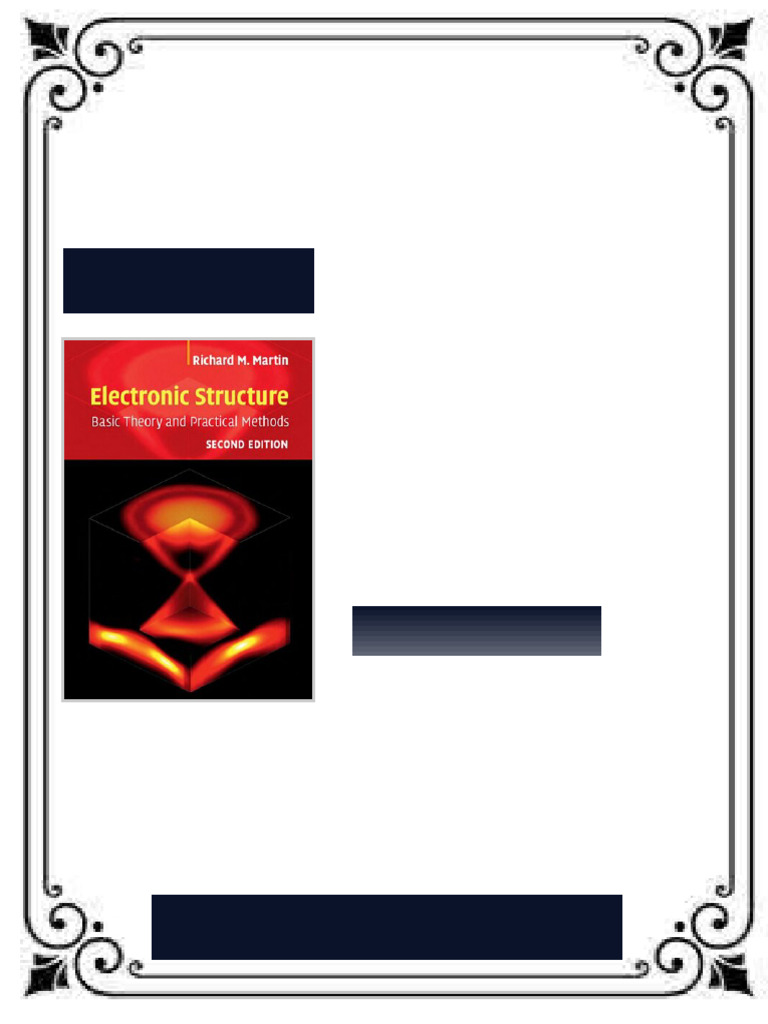 Electronic Structure Basic Theory and Practical Methods 2nd Edition ...