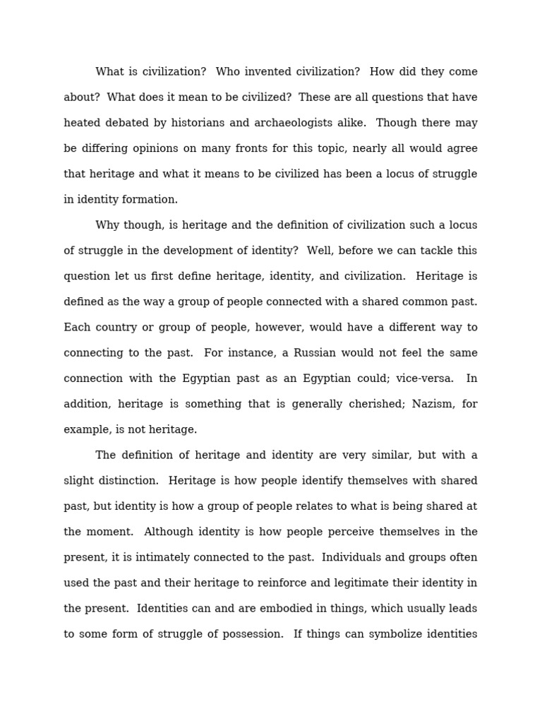 Understanding Civilization and Identity | PDF | Civilization