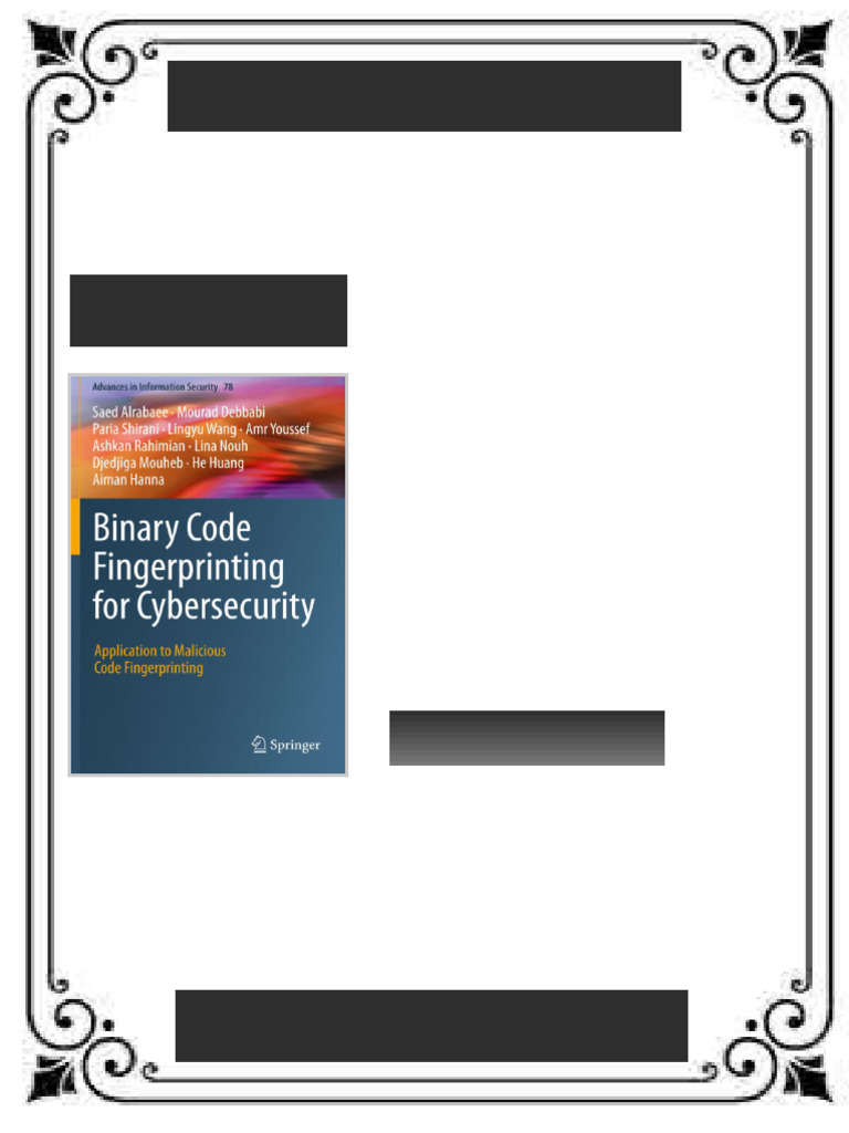Binary Code Fingerprinting for Cybersecurity Application to Malicious ...