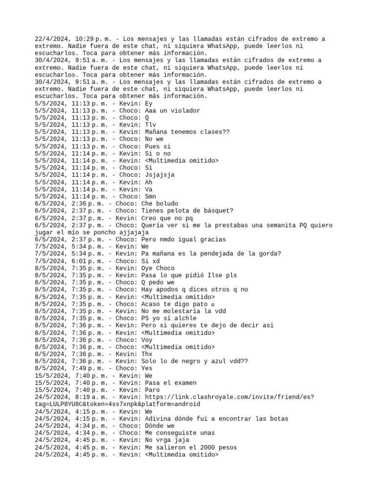 Chat de WhatsApp Con Choco | PDF